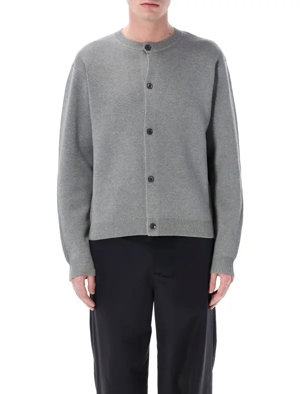 BERNER KUHL Silk And Cotton Blend Cardigan - Grey