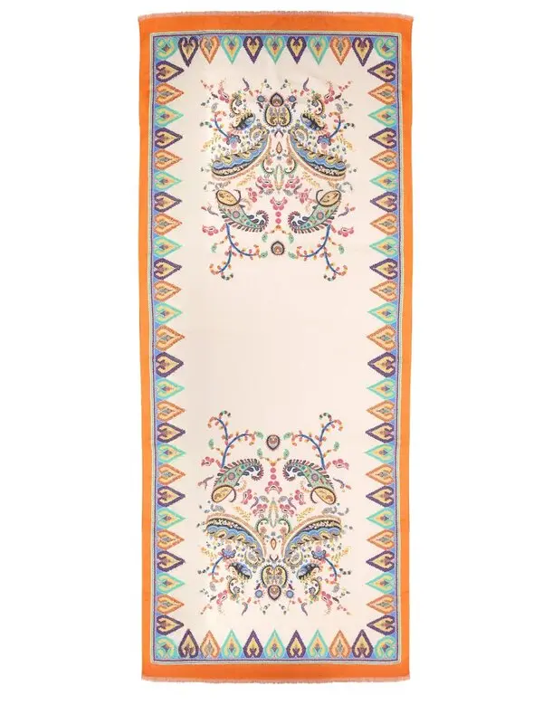 Etro Floral Paisley Jacquard Scarf