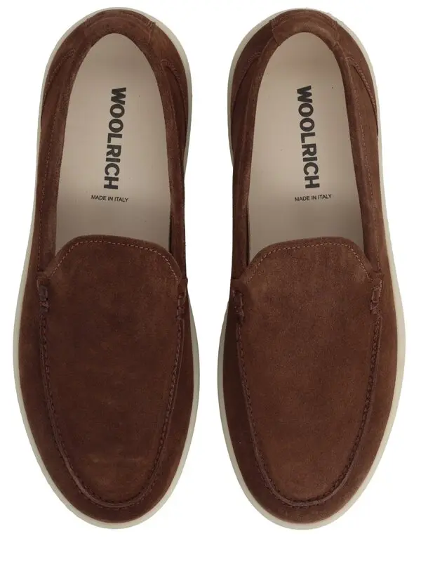 Woolrich Suede Slip-on Loafers - Brown