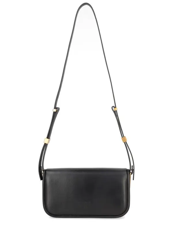 Pinko Textured Leather Satchel - Black
