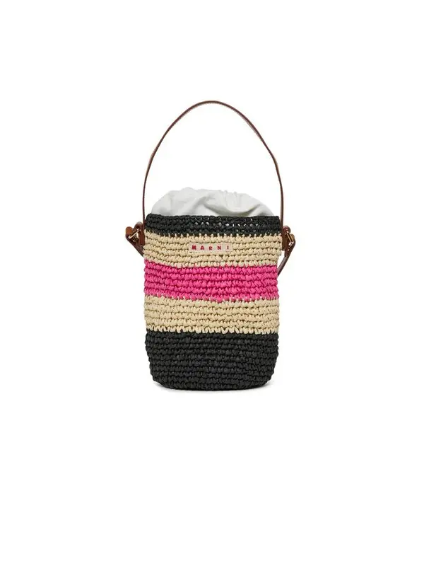 Marni Tea Bag Shoulder Bag With Logo