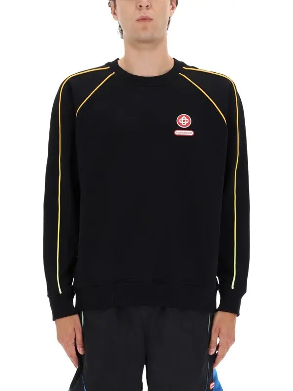 Casablanca Loopback Gradient Piping Raglan Sweatshirt