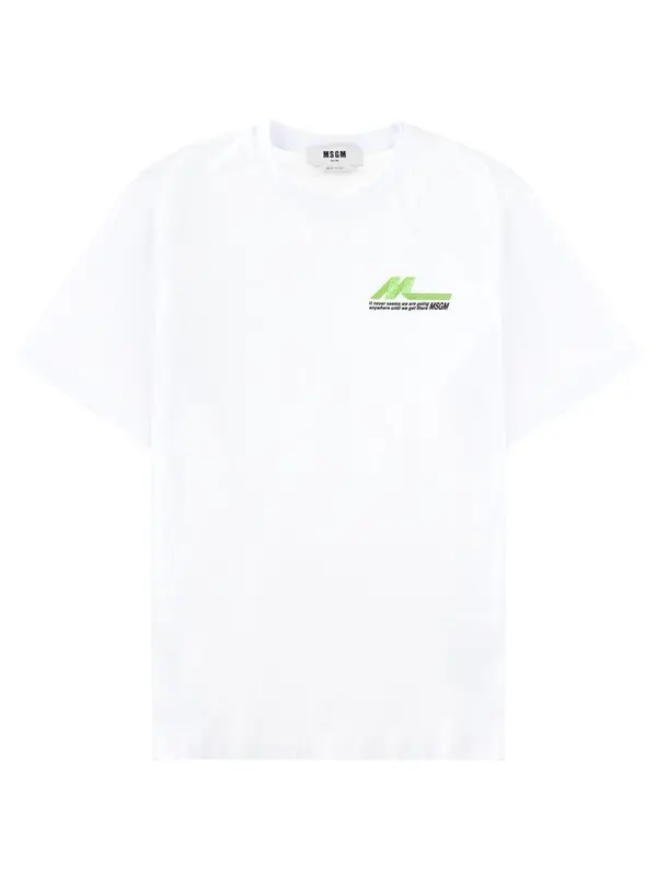 MSGM Graphic Cotton T-shirt