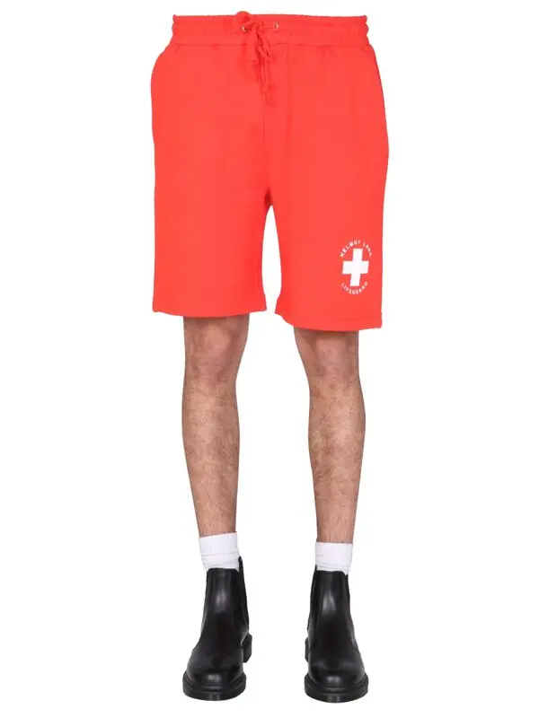 Helmut Lang Lifeguard Bermuda Shorts - Red
