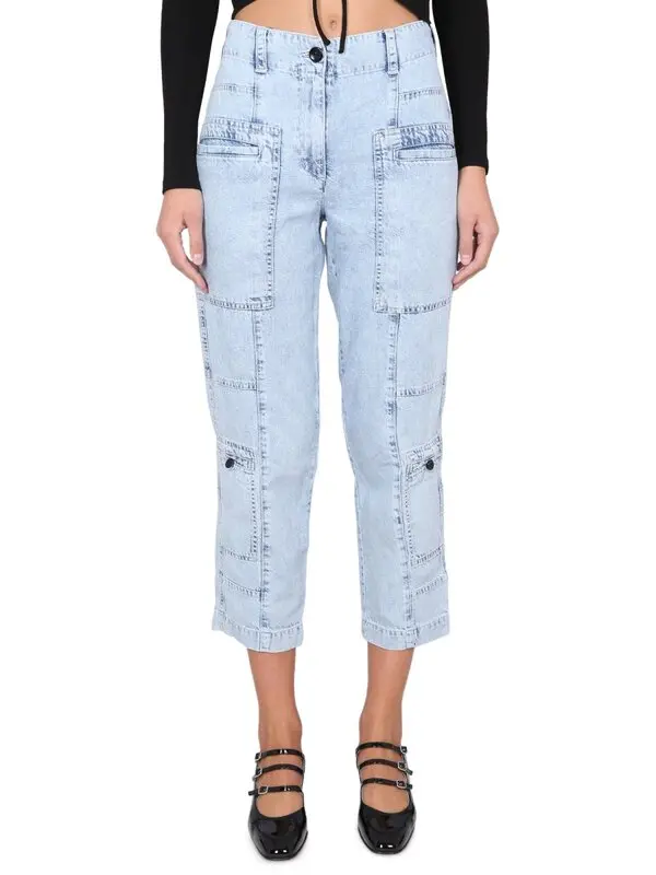 Proenza Schouler White Label Cotton Denim Jeans - Azure