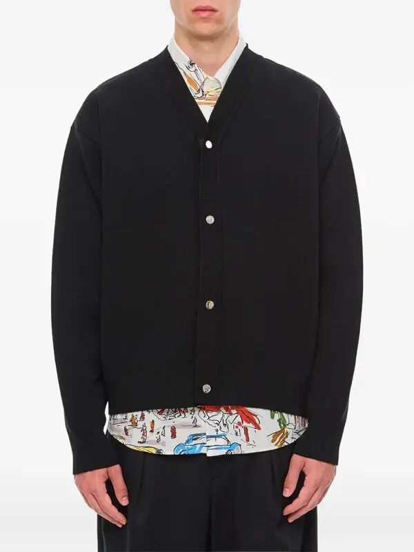 Jacquemus Double Knit Cardigan For - Black