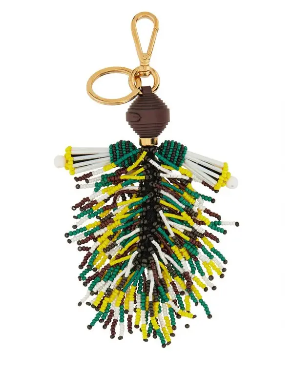 Etro Beaded Charm Keychain - Multicolour