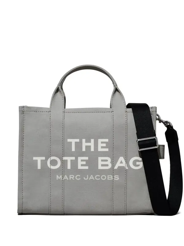 Marc Jacobs Logo Canvas Medium Tote Bag - Grey