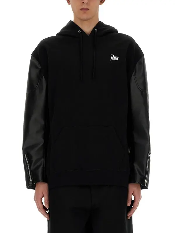 Junya Watanabe X Patta Logo-print Cotton Hoodie - Black