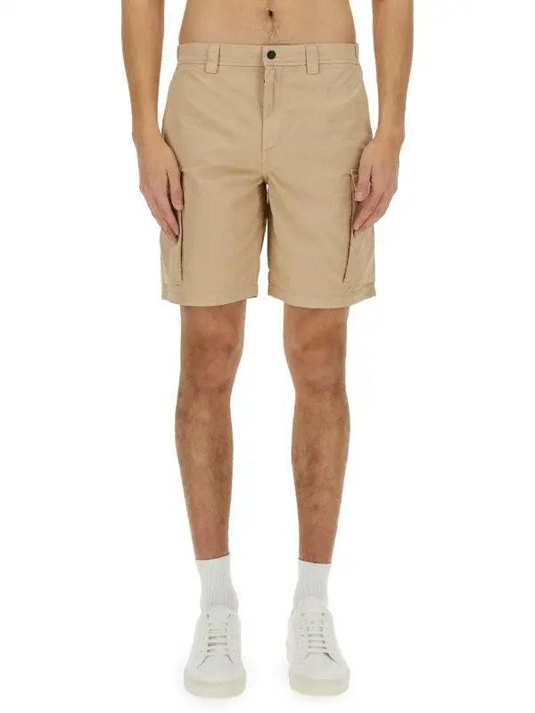 Woolrich Cotton Cargo Shorts - Beige