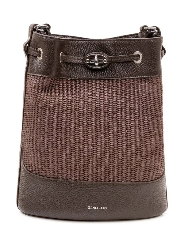 ZANELLATO Mini Bucket Bag - Brown Sottobosco