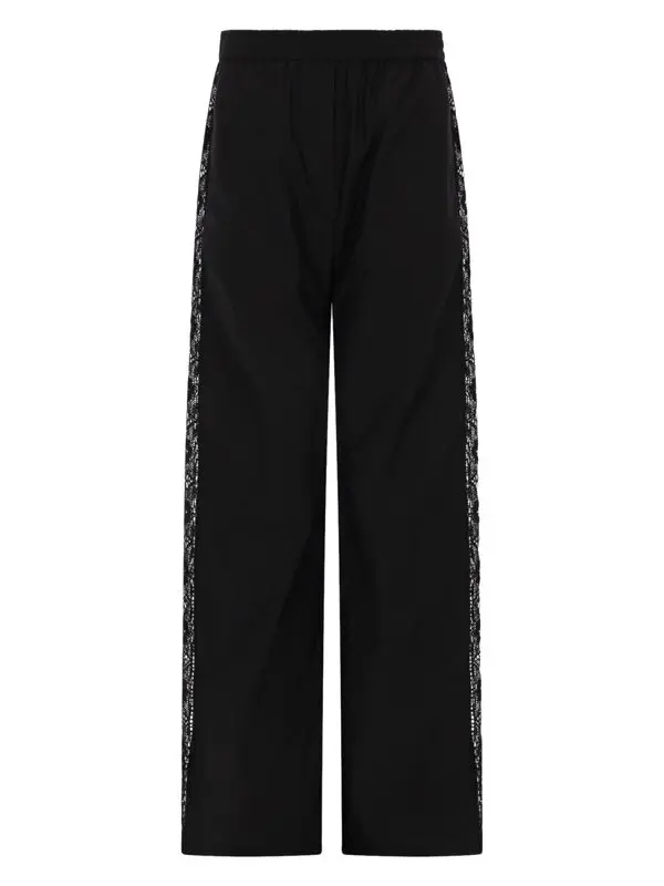 MSGM Lace-trim Wide-leg Pants