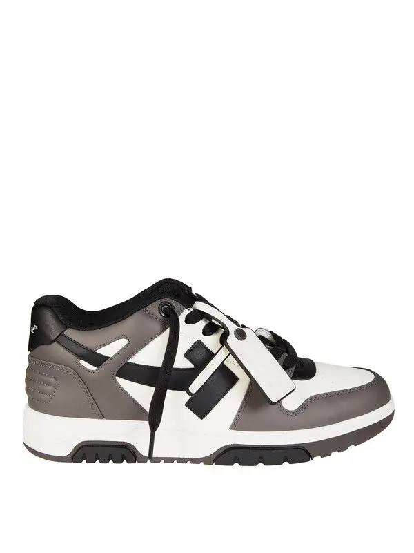 Off-White Out Of Office Leather Sneakers - Grigio