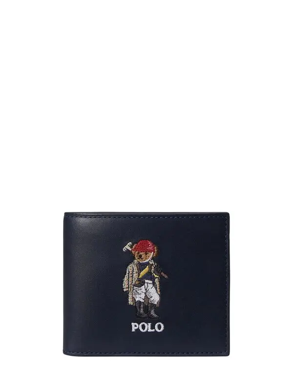 Ralph Lauren Premium Leather Mini Wallet For - Navy