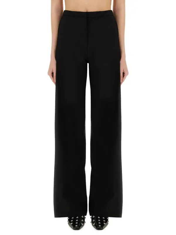 PT TORINO Diana Wool Blend Wide Leg Trousers