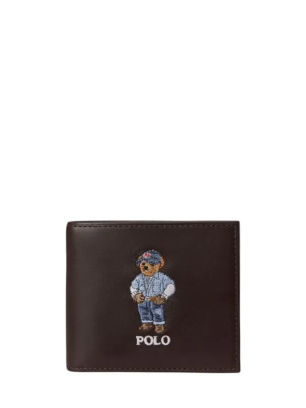 Ralph Lauren Classic Leather Wallet For - Brown