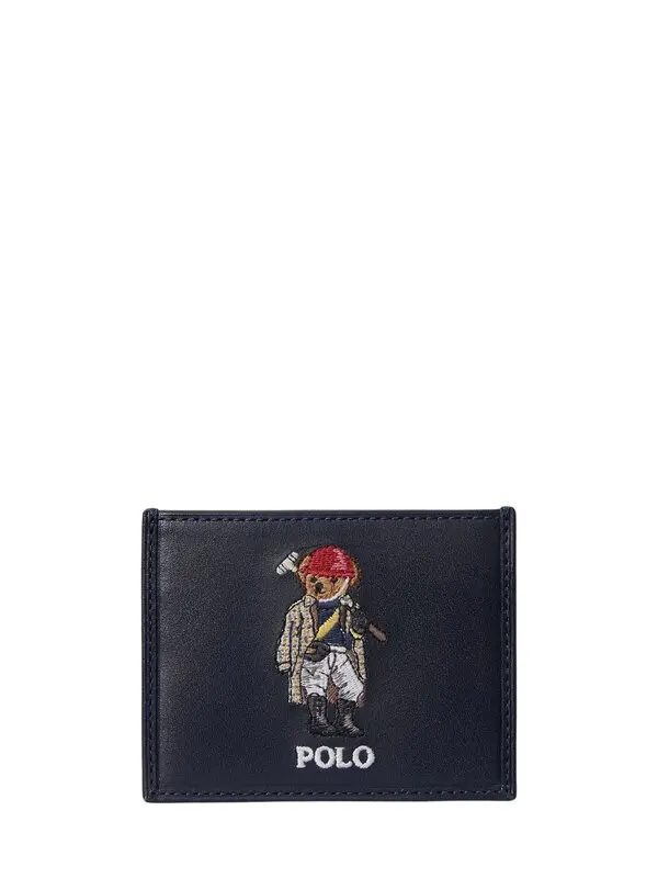 Ralph Lauren Classic Leather Wallet For - Navy