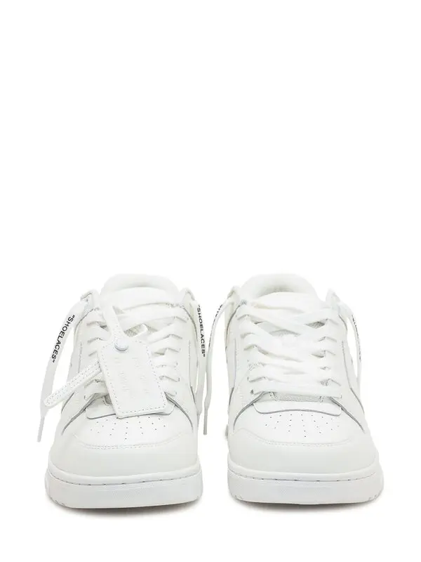 Off-White Low-top Leather And Suede Sneakers - White