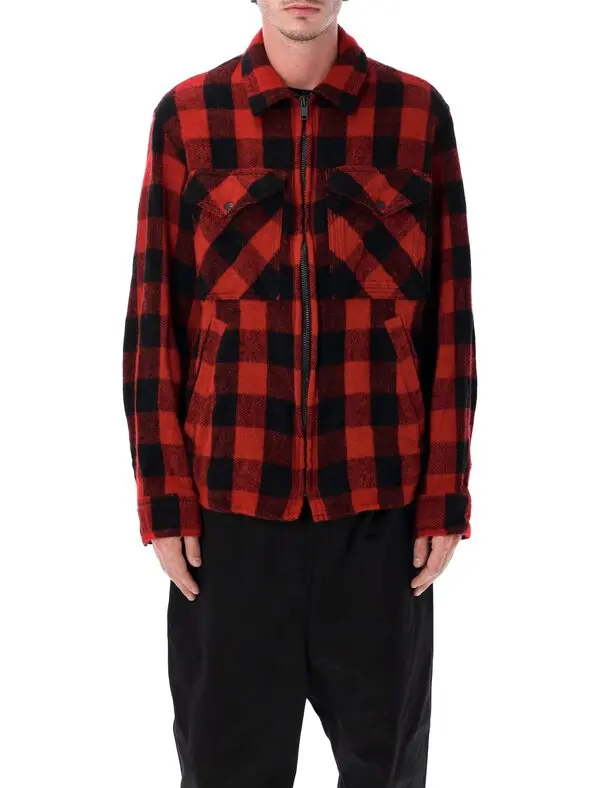 Junya Watanabe X Filson Check Zip Overshirt - Black