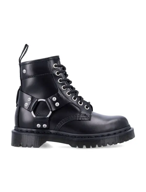 Dr. Martens Bold Harness Combat Boots - Black