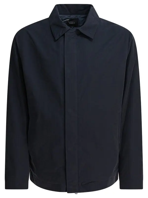 Vince Cotton Blend Jacket Regular Fit For Modern
