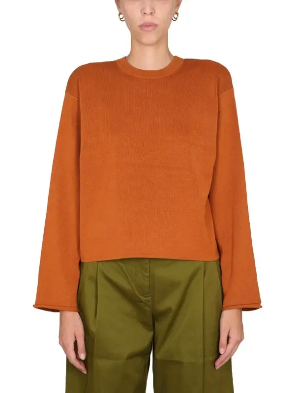 Proenza Schouler White Label Silk Blend Knit Top - Orange
