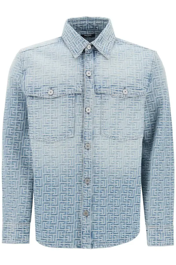 Balmain Monogram Jacquard Ofnim Shirt For Ss24 Collection