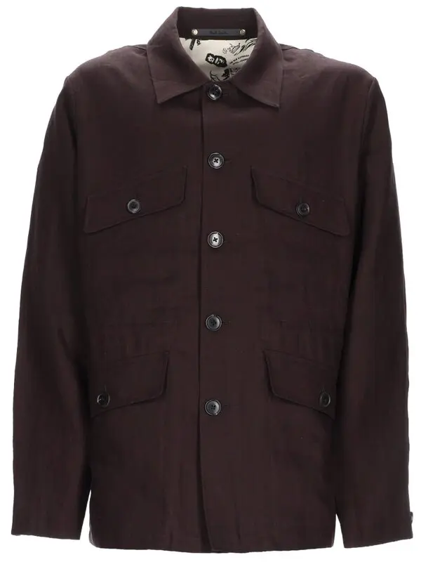 Paul Smith Linen Utility Shirt Jacket