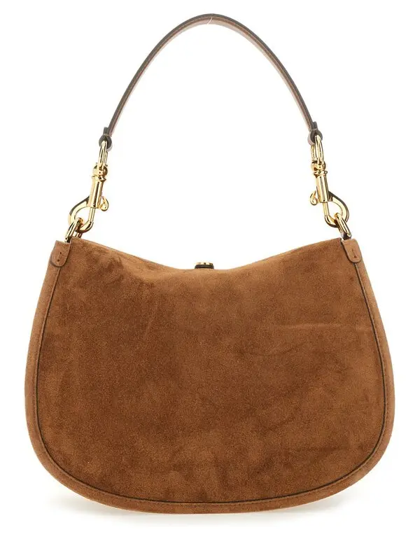Etro Medium Suede Pony Bag - Brown