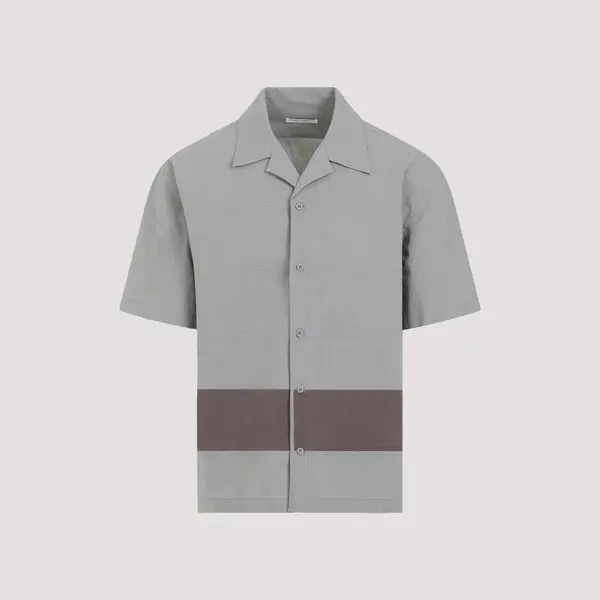 CRAIG GREEN Panelled Cotton Short-sleeve Shirt - Grey