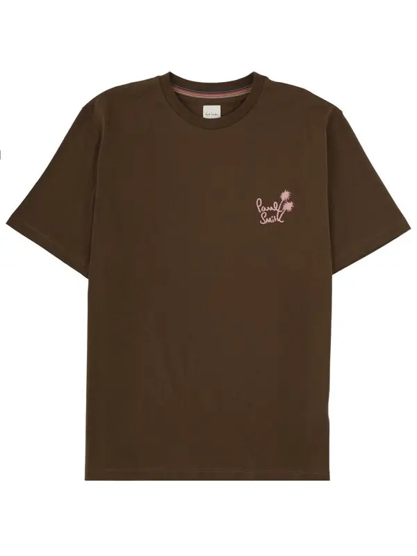 Paul Smith Classic Logo T-shirt For - Brown