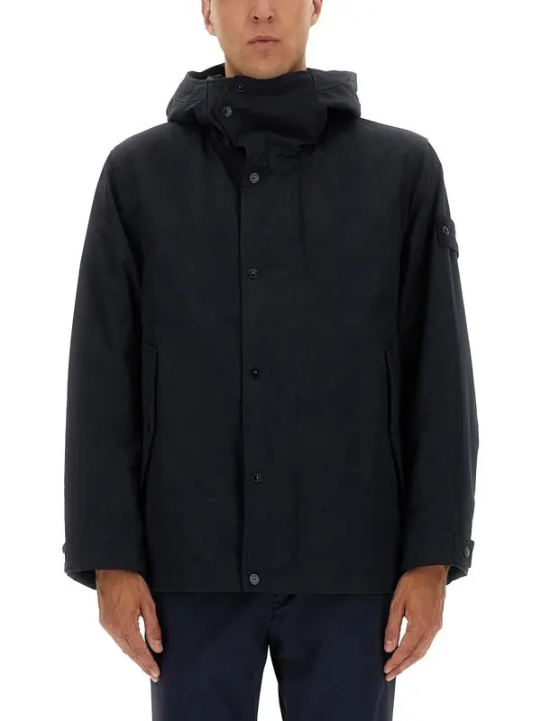 Stone Island Short Parka - Blue