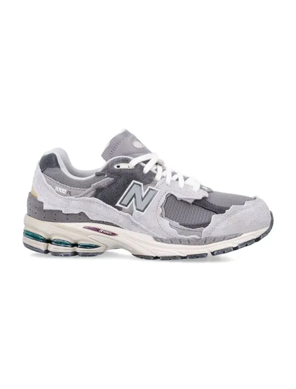 NEW BALANCE 2002r Suede And Mesh Lace-up Sneakers - Grey
