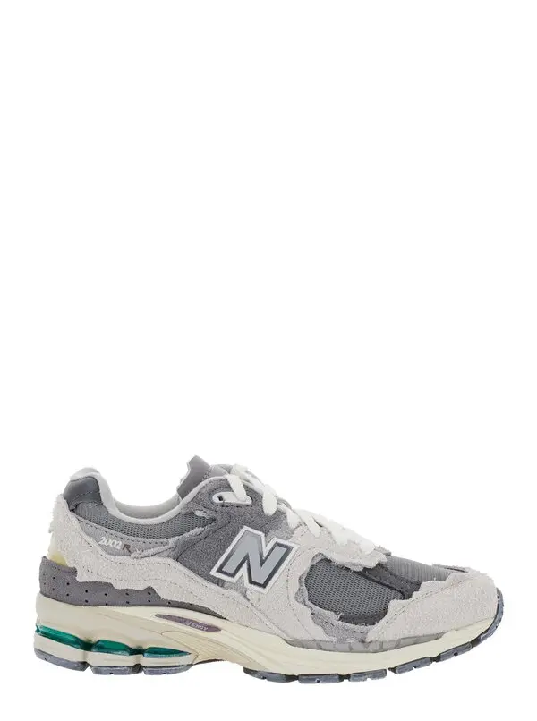 NEW BALANCE 2002r Suede And Mesh Lace-up Sneakers - Grey