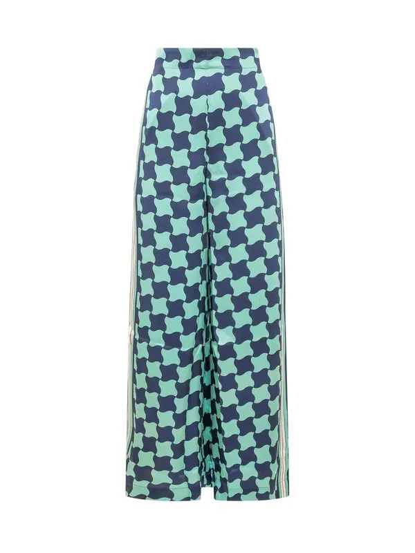 Casablanca Silk Paintntaloni Trousers