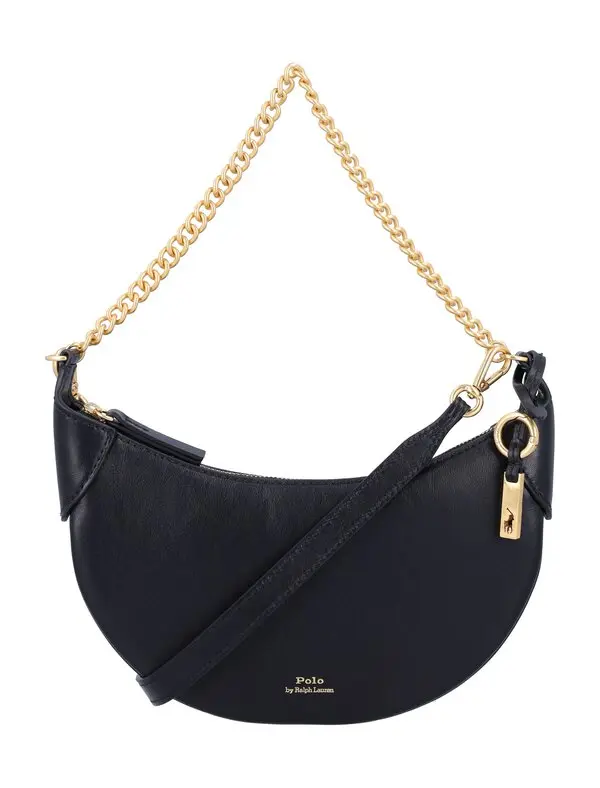 Polo Ralph Lauren Convertible Chain Shoulder Bag - Black