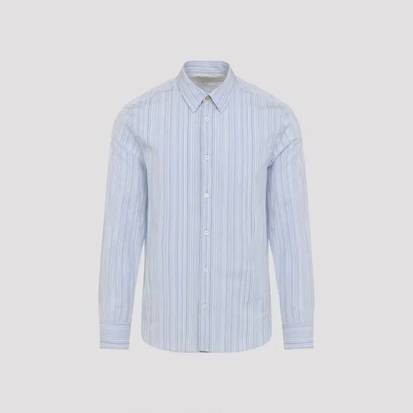 Paul Smith Slim-fit 'signature Stripe' Cotton Shirt - Blue