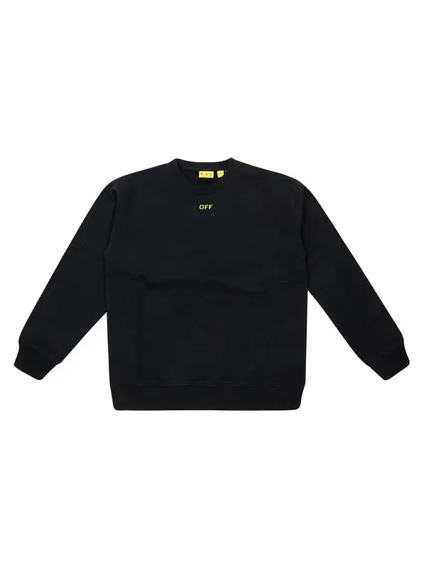 Off-White Off And Diag Print Crewneck Sweatshirt