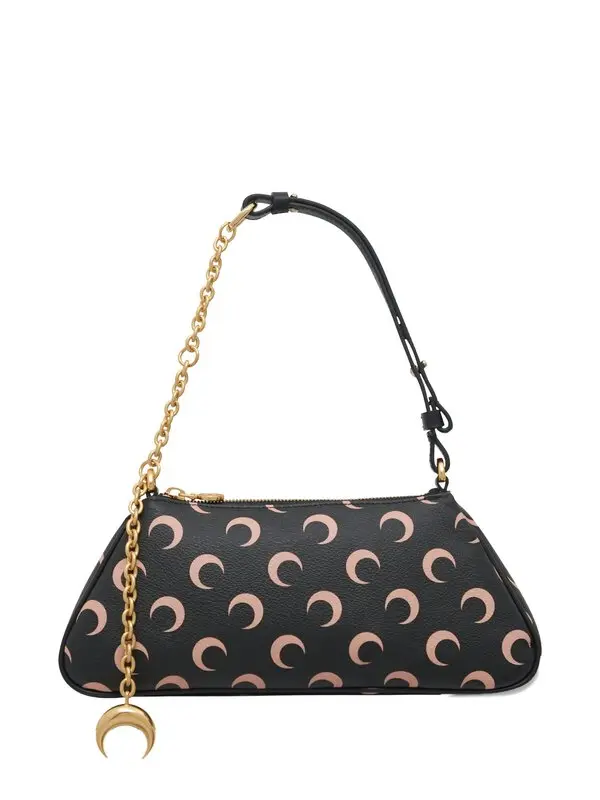 MARINE SERRE Moon Jacquard Mini Clutch - Nero