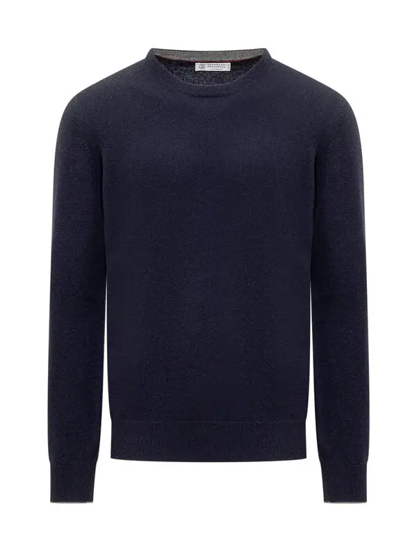 Brunello Cucinelli Cashmere Pullover - Blu