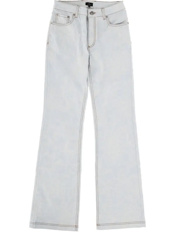 Etro Floral Print Cotton Blend Trousers