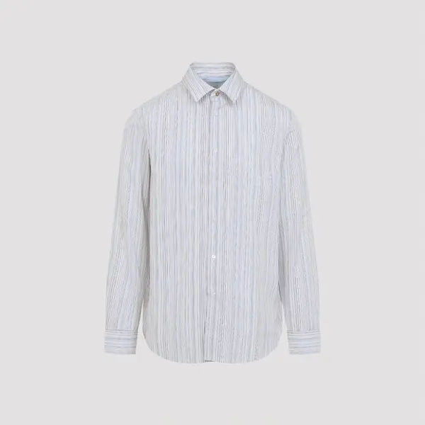 Paul Smith Stylish Regular Fit Striped Shirt For - White