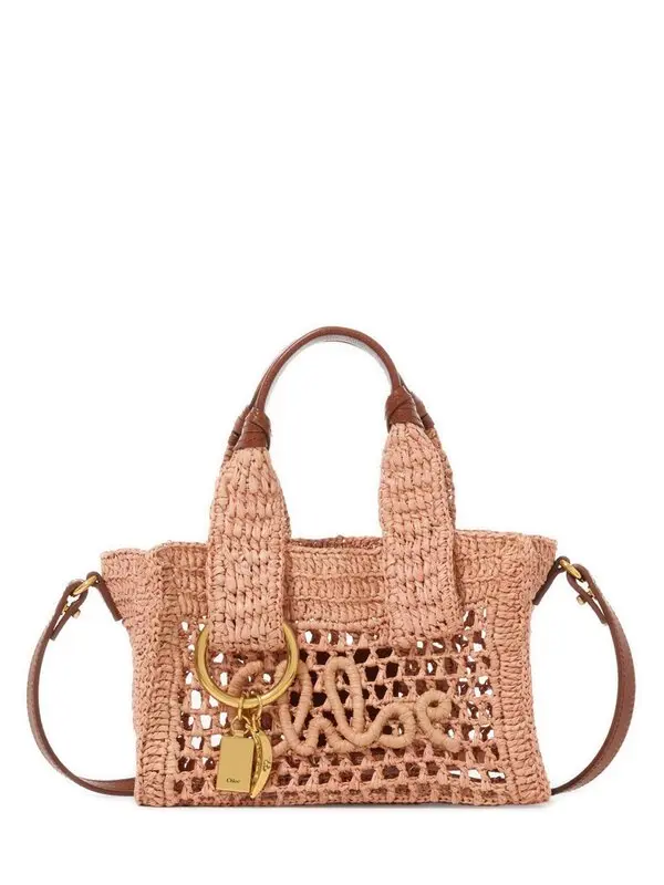 Chloé Raffia Mini Bag - Beige