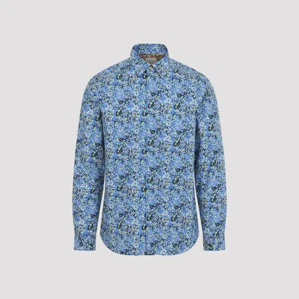 Paul Smith Slim Fit Shirt For Organic Cotton - Blue