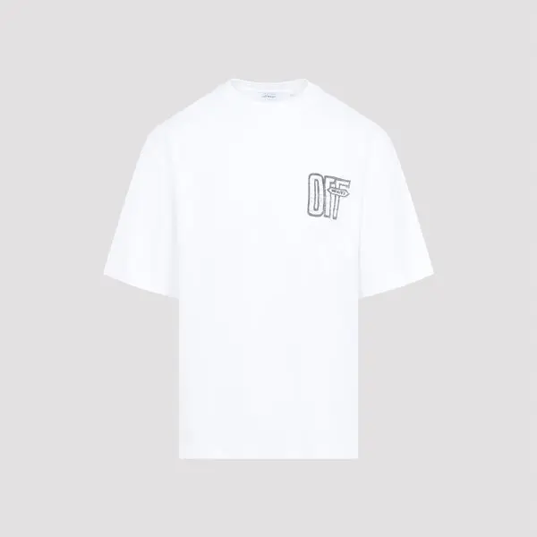 Off-White Motion Arrow Mini Graphic Skate Short Sleeve Tee - White