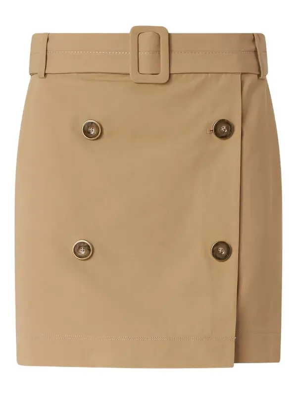 Pinko Belted Button-detailed Mini Skirt