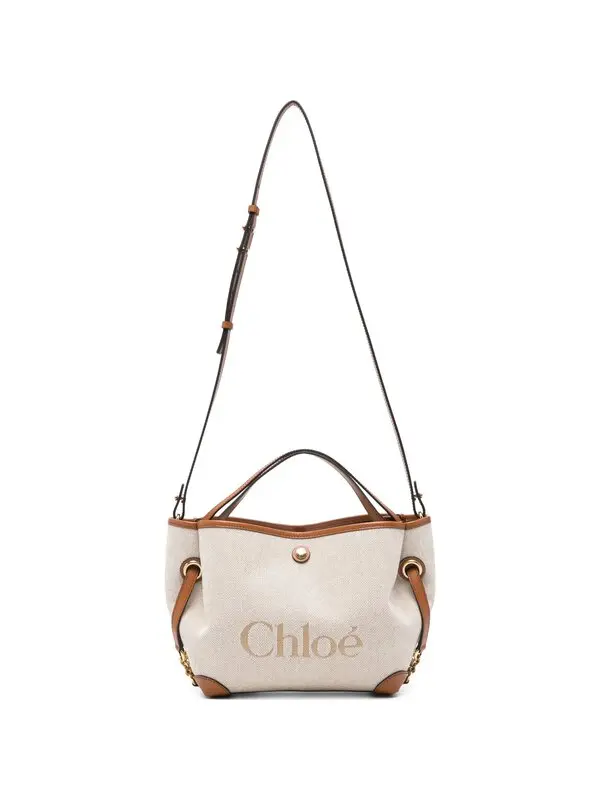 Chloé Mini Handbag With Top Handle - Beige
