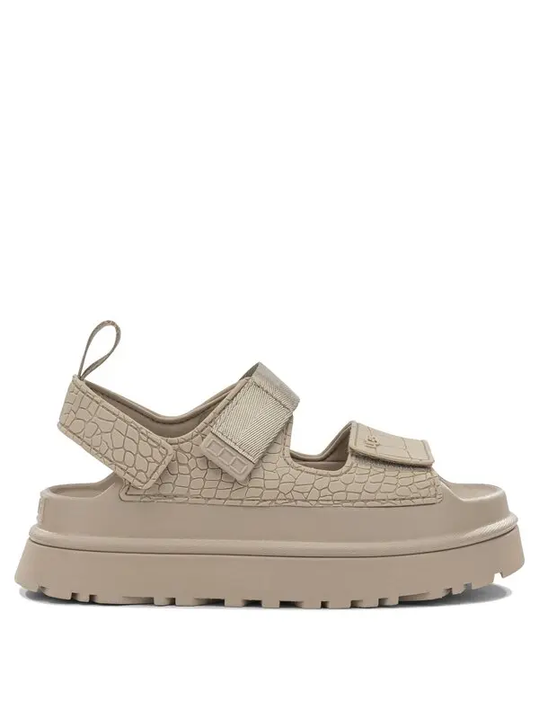 UGG Mini Embossed Low Sandals - Beige