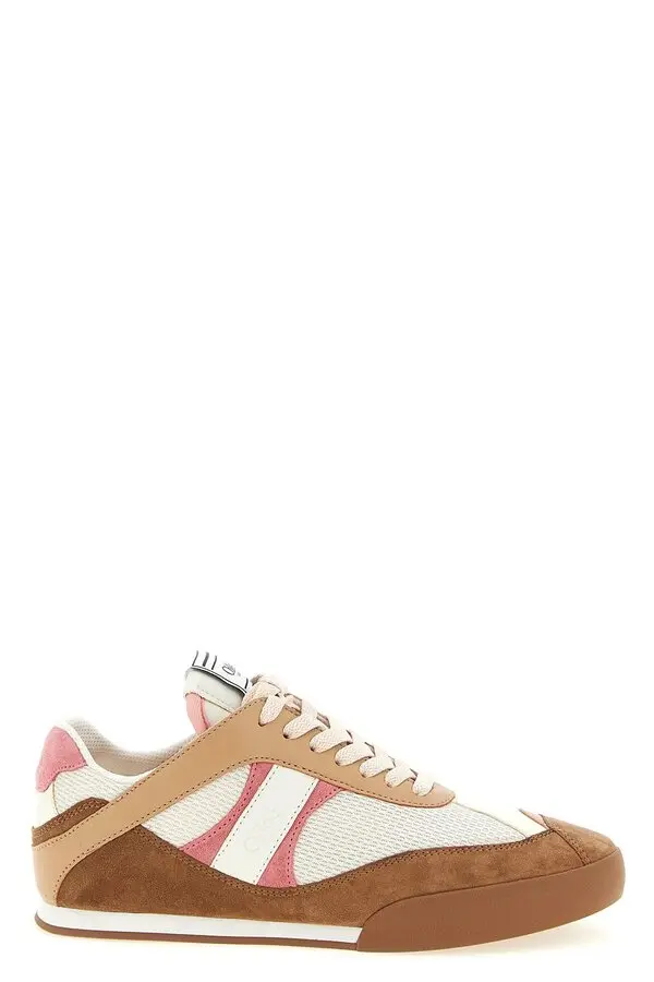 Chloé Lace-up Sneakers With 2cm Heel - Multicolour