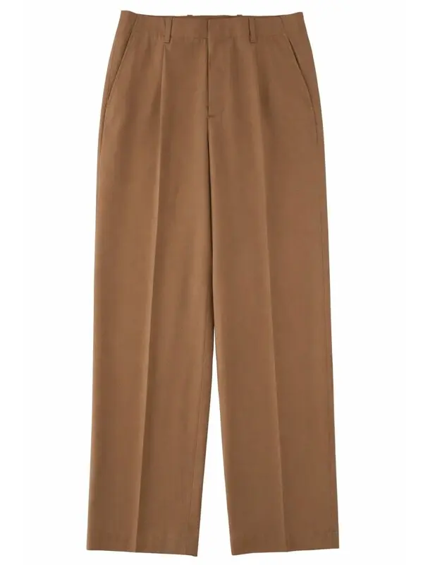 Our Legacy Pleated Wide-leg Wool Trousers - Brown